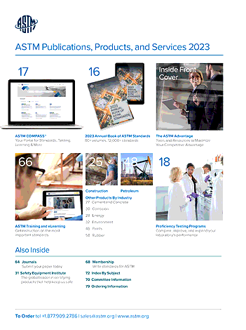 ASTM Catalogs - 2023 Products Catalog
