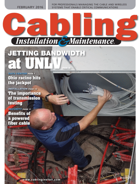 Cabling Installation & Maintenance - Issue Library Cabling Installation & Maintenance - Issue Library
