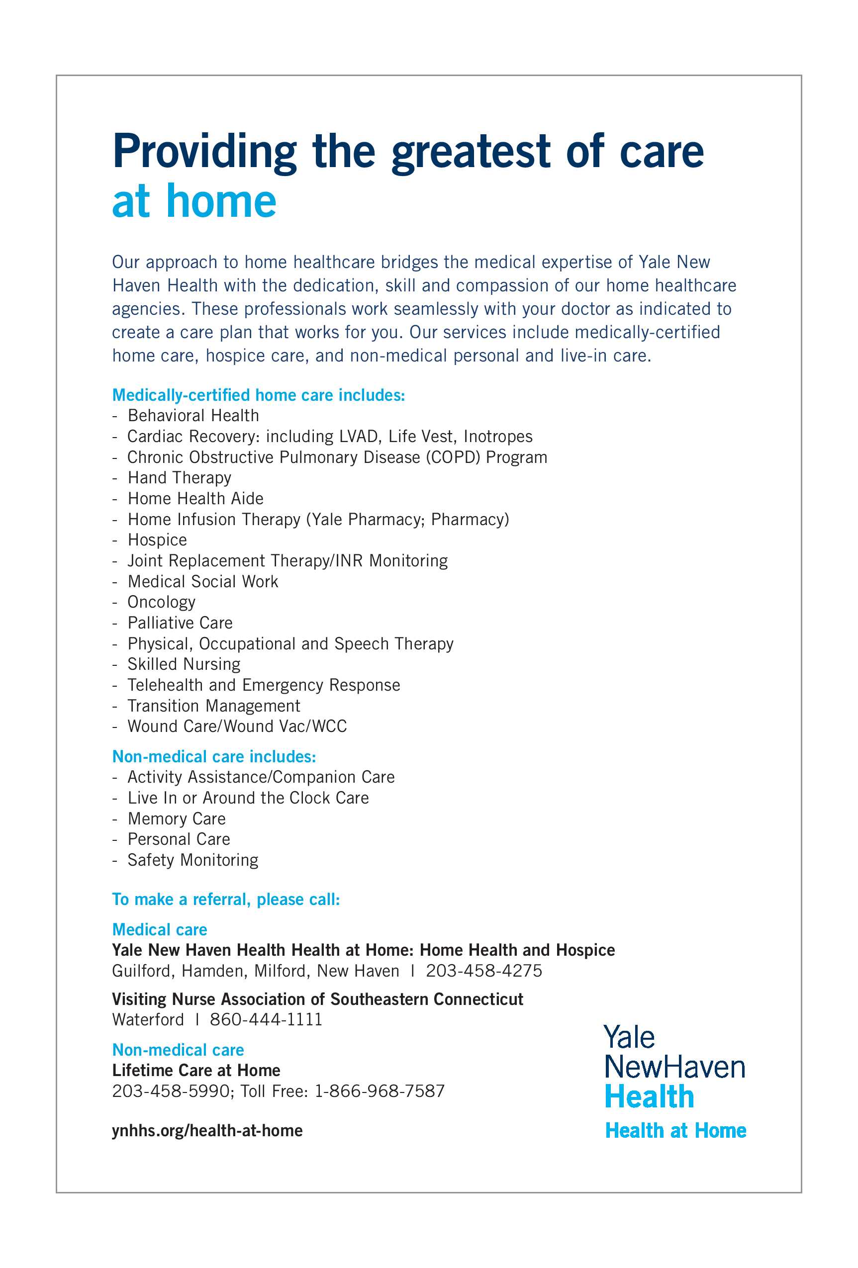 Connecticut Association for Healthcare at Home (CHHR) - 2025 Membership ...