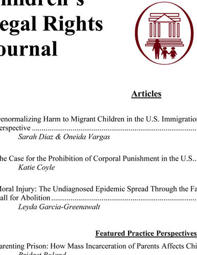 Children's Legal Rights Journal - Volume 43 Issue 2 Cover