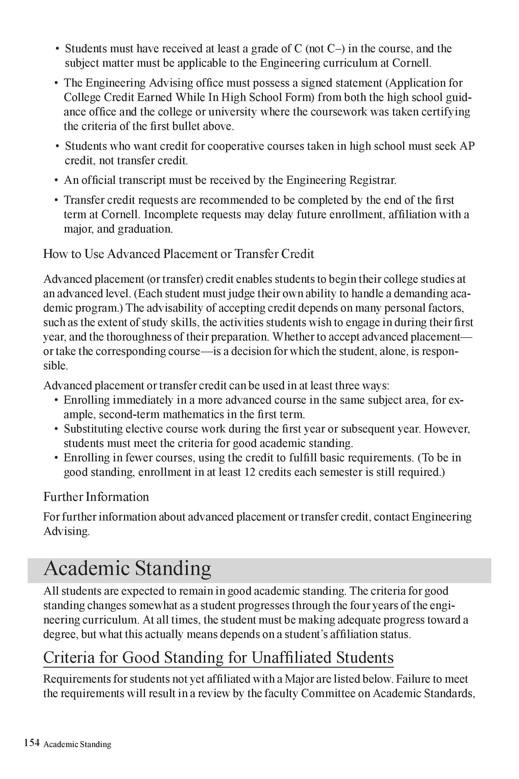 Cornell Engineering Handbook - Fall 2023