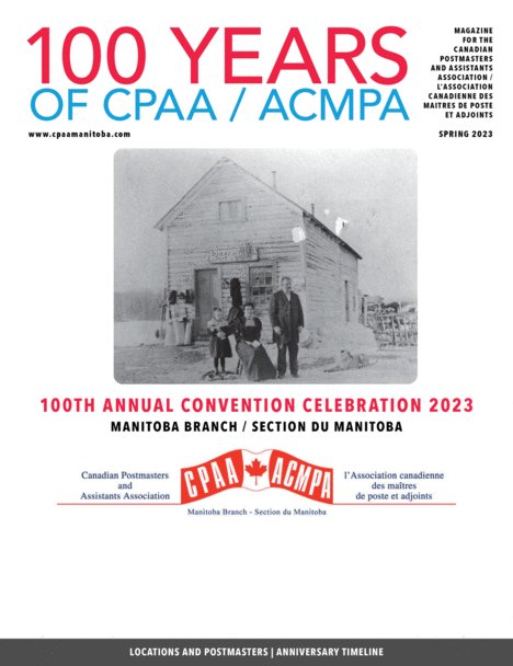 Canadian Postmasters and Assistants Association - MB Branch (CPAAA ...
