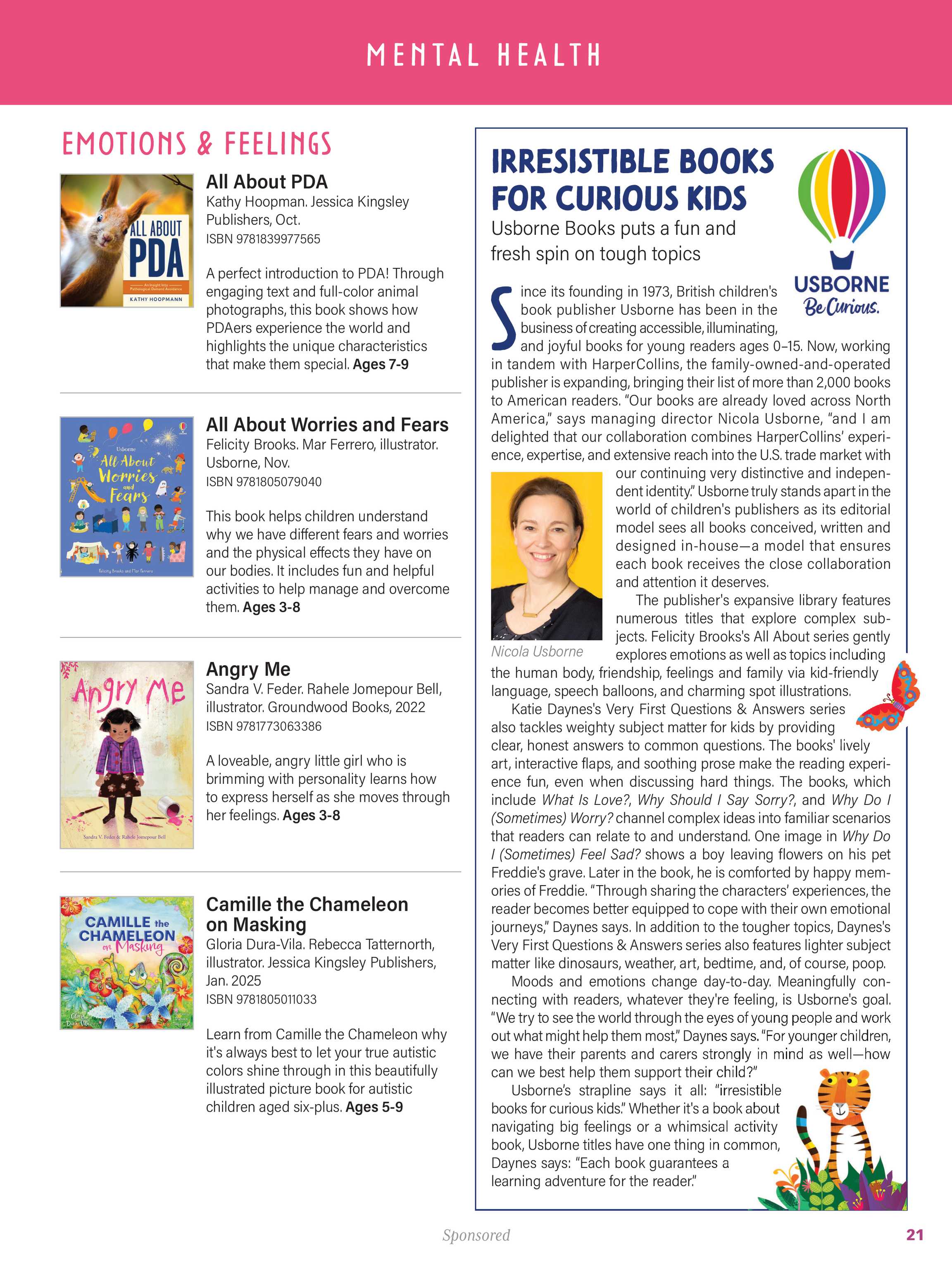 Publishers Weekly - Tough Topics For Kids