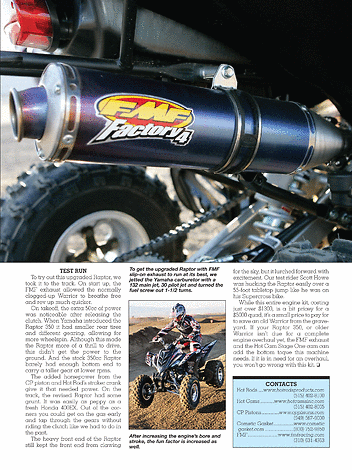 Dirt Wheels - Yamaha Raptor Special