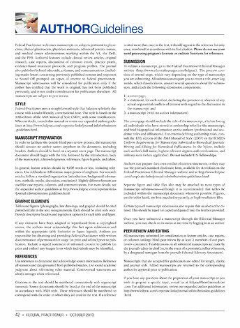Federal Practitioner - October 2013