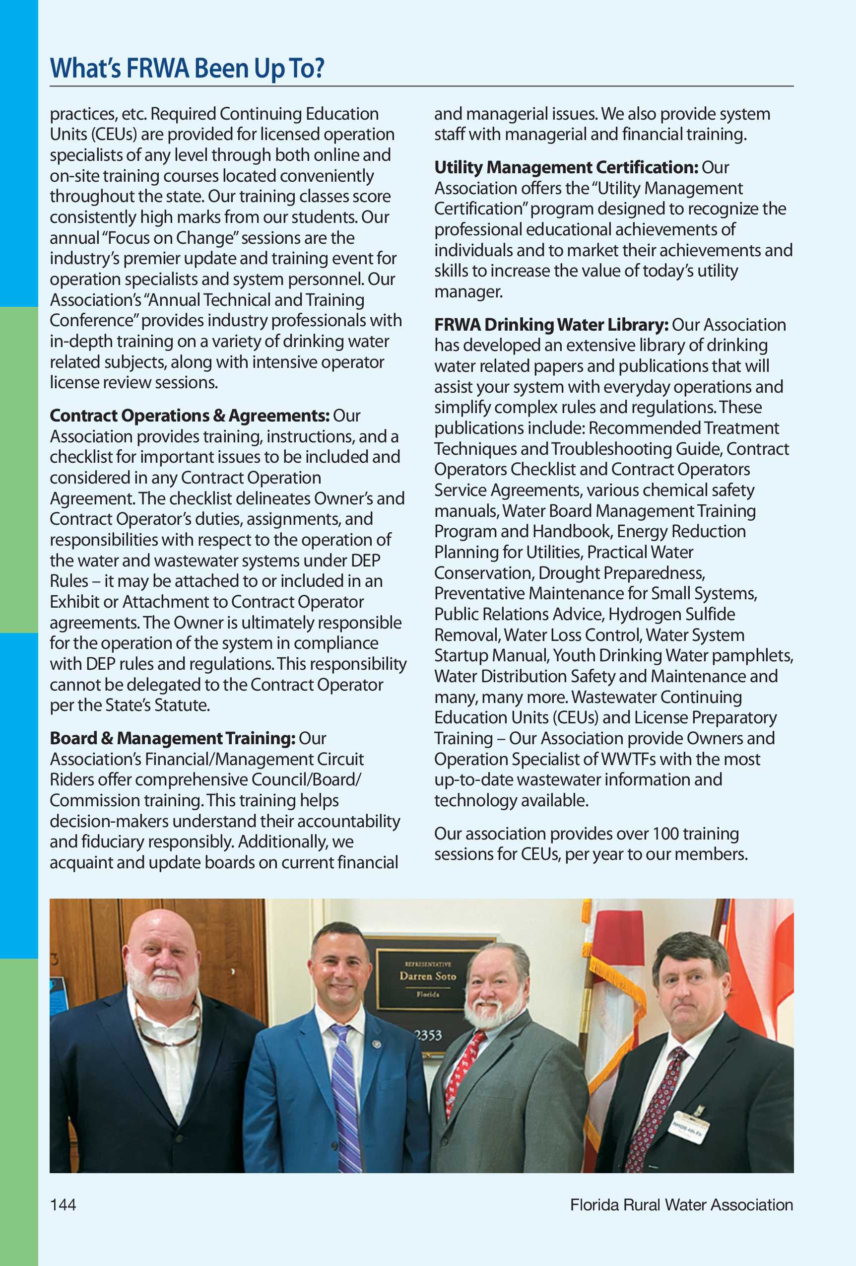 Florida Rural Water Association (FRWR) - 2023/2024 Membership Directory