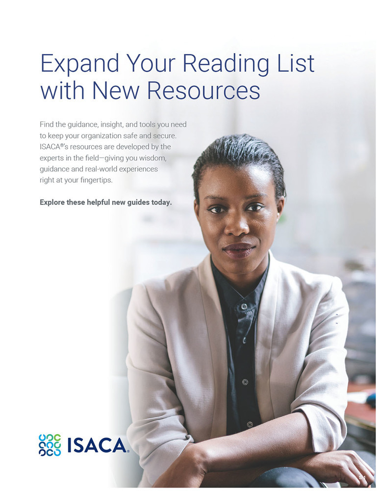 ISACA Journal - 2023 Volume 1 Leaders and Supporters