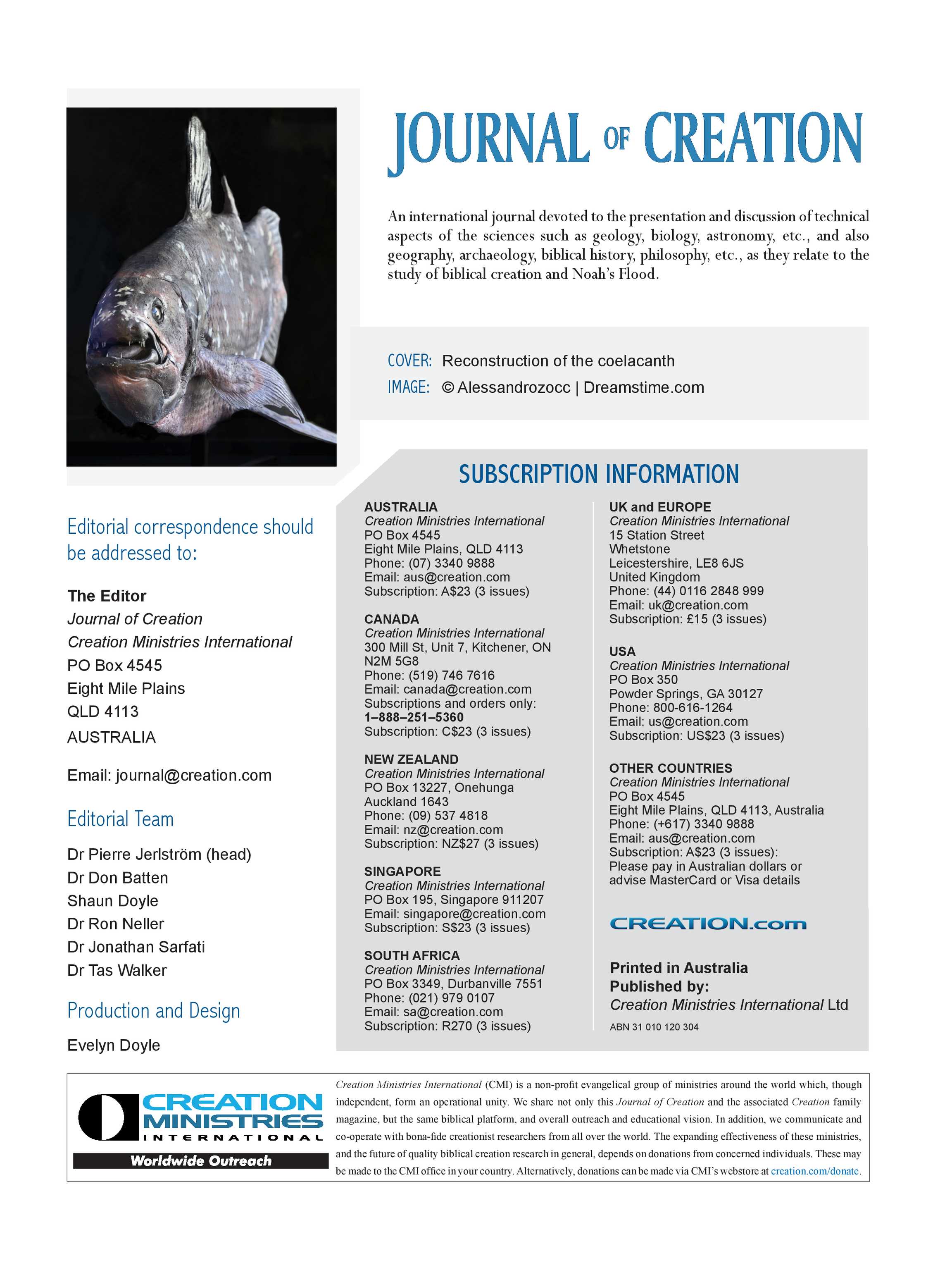 Journal of Creation - 2024 Volume 38 Issue 3 Journal of Creation - 2024 Volume 38 Issue 3
