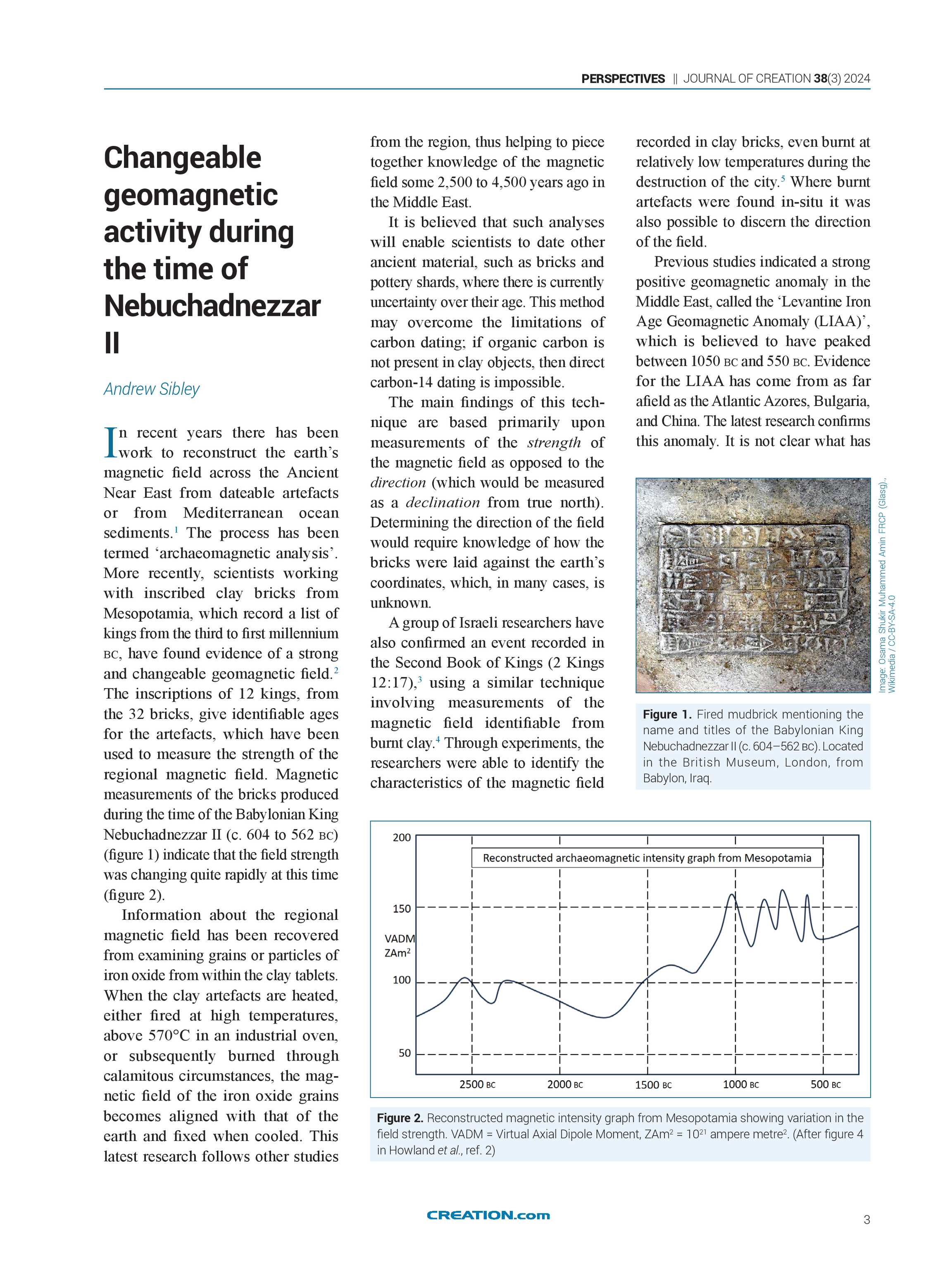 Journal of Creation - 2024 Volume 38 Issue 3 Journal of Creation - 2024 Volume 38 Issue 3