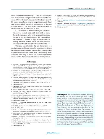 Journal of Creation - 2024 Volume 38 Issue 3