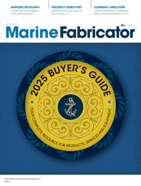 Marine Fabricator - Tips and Trends 2025 : Page Cover