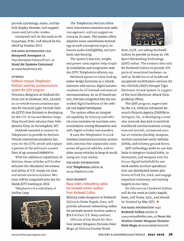 Military & Aerospace Electronics - July 2016