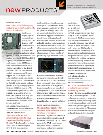 Military & Aerospace Electronics - December 2016