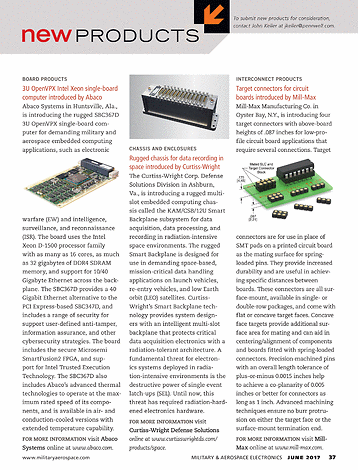 Military & Aerospace Electronics - June 2017