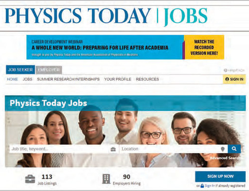 Physics Today - GradSchoolShopper Magazine Tools for Making Your Career ...