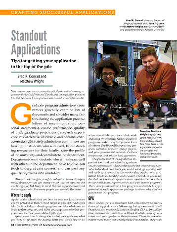 Physics Today - GradSchoolShopper Magazine