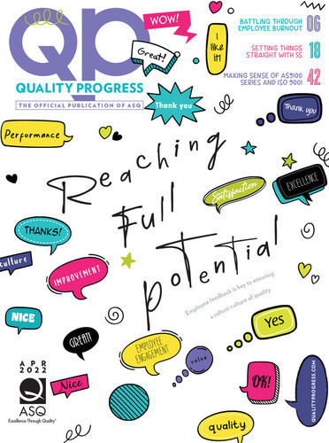 Quality Progress - April 2022 Cover