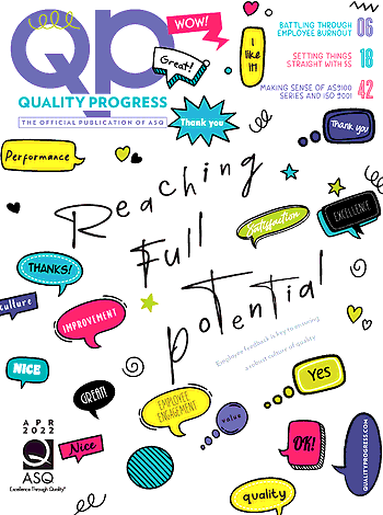 Quality Progress - April 2022