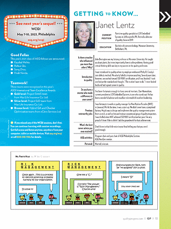 Quality Progress - July 2022