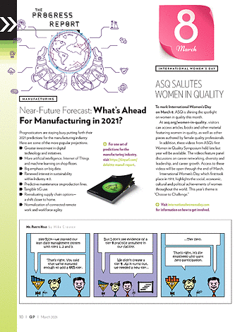 Quality Progress - March 2021