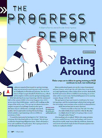 Quality Progress - March 2025