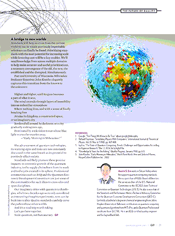 Quality Progress - March 2025