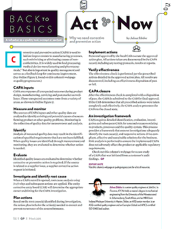 Quality Progress - March 2025