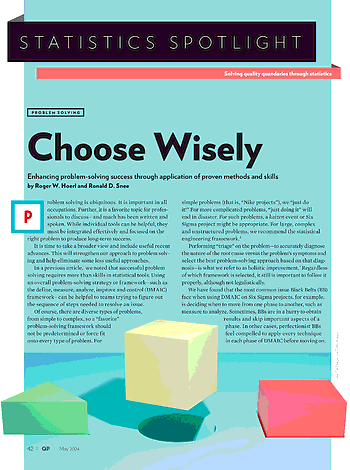 Quality Progress - May 2024