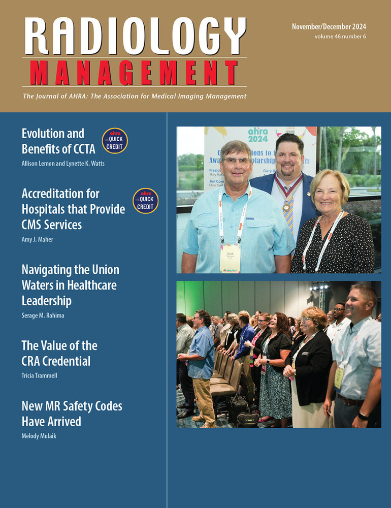 Radiology Management - Nov-Dec-2024 Cover