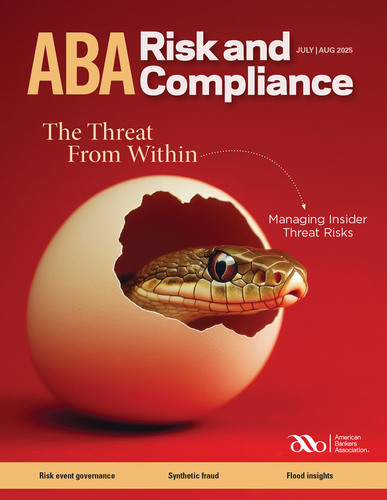 ABA Risk and Compliance - July/August 2025 Cover