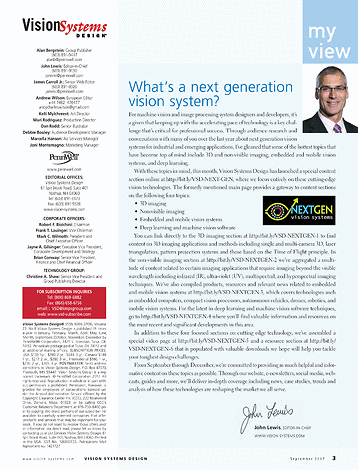 Vision Systems - September 2017